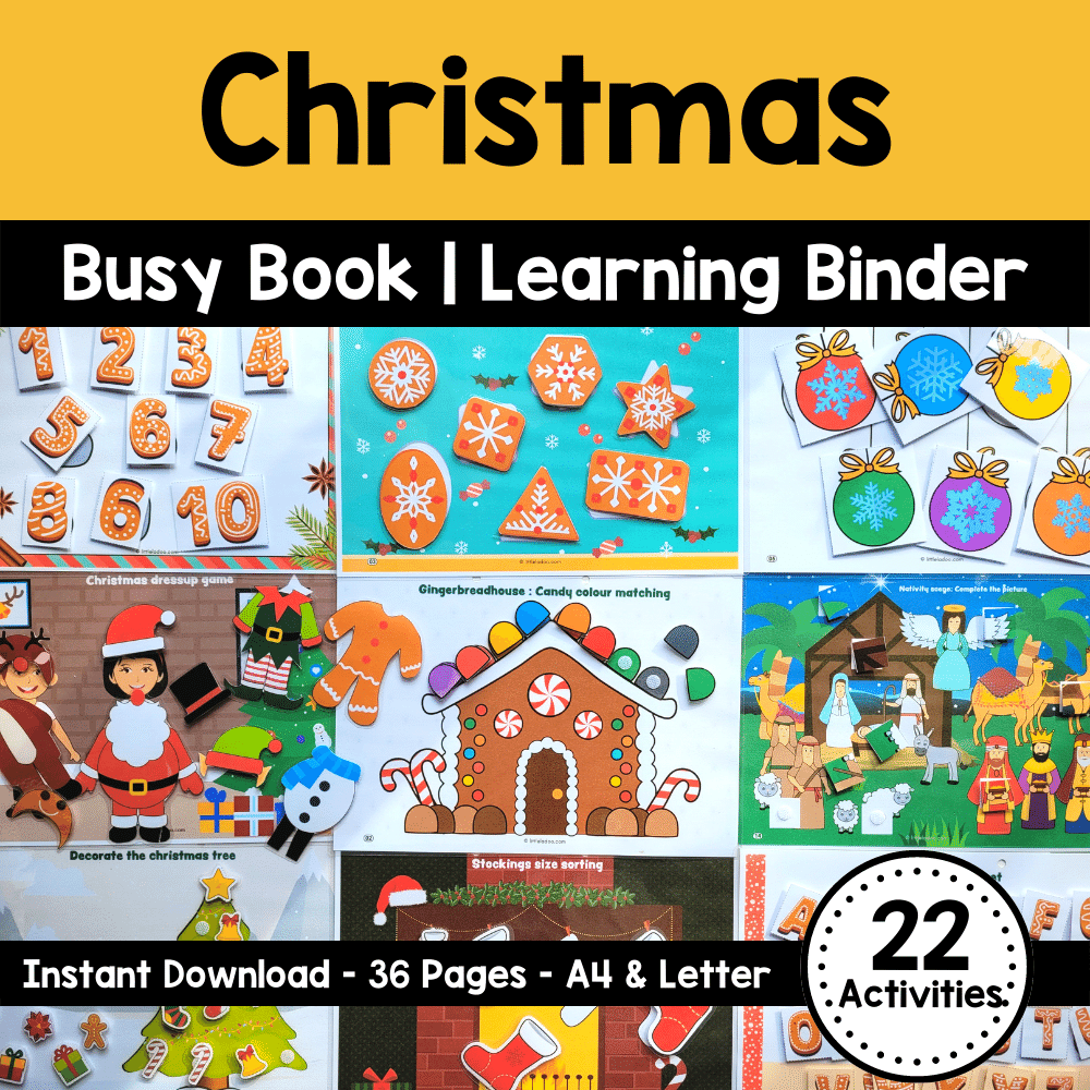 Christmas Busy Book {20 Activities} – LittleLadoo
