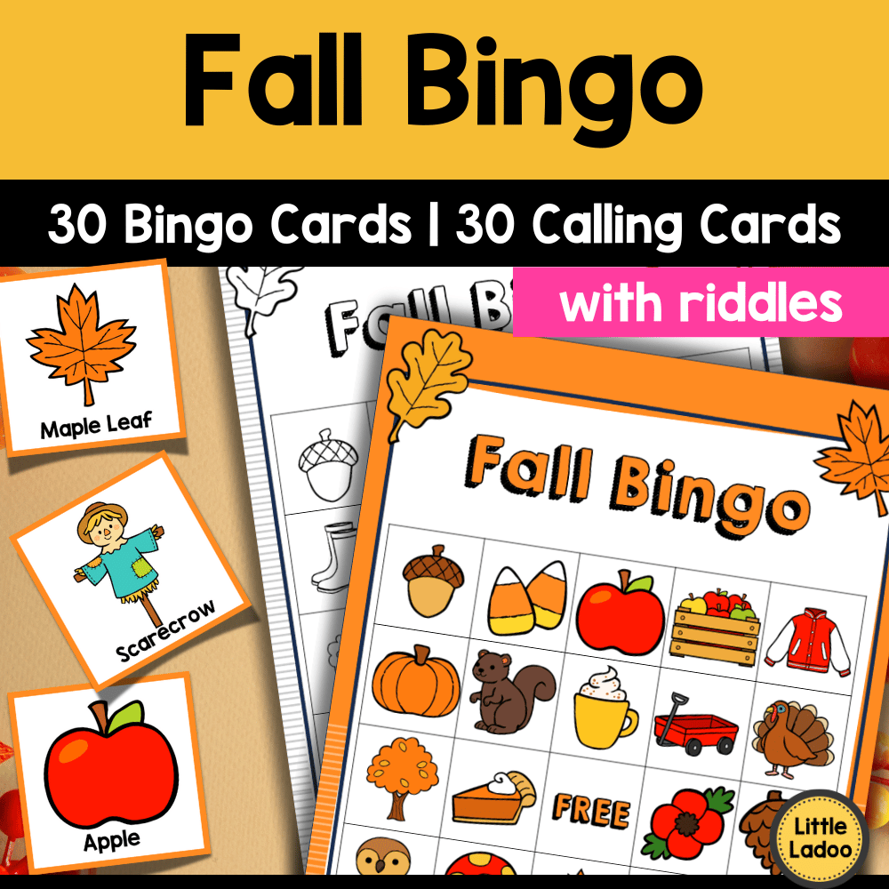 Fall Bingo Printable – LittleLadoo