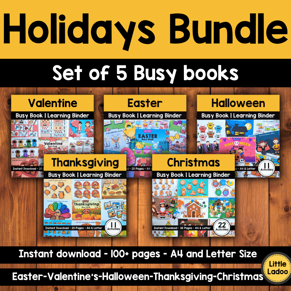 Holidays Busy Book Bundle – LittleLadoo