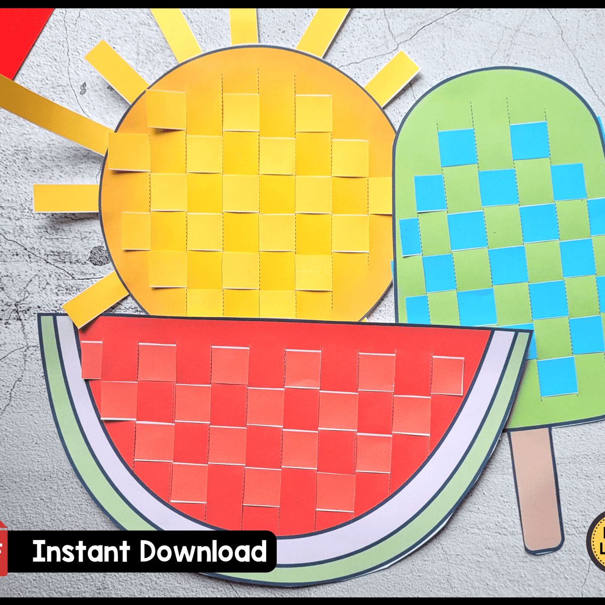 Summer Cut and Paste Craft - Ice cream, Coconut and Boat Craft Template ...