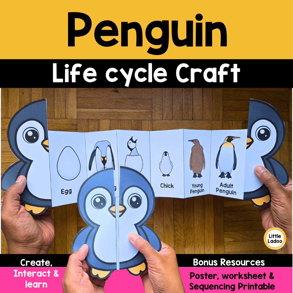 Penguin Life Cycle Craft Printable – LittleLadoo