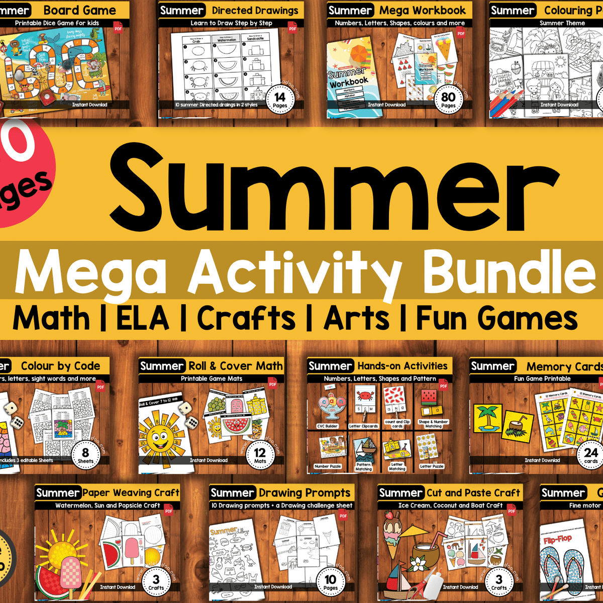 The Ultimate Summer Activity Bundle - Preschoolers and Kindergardeners ...