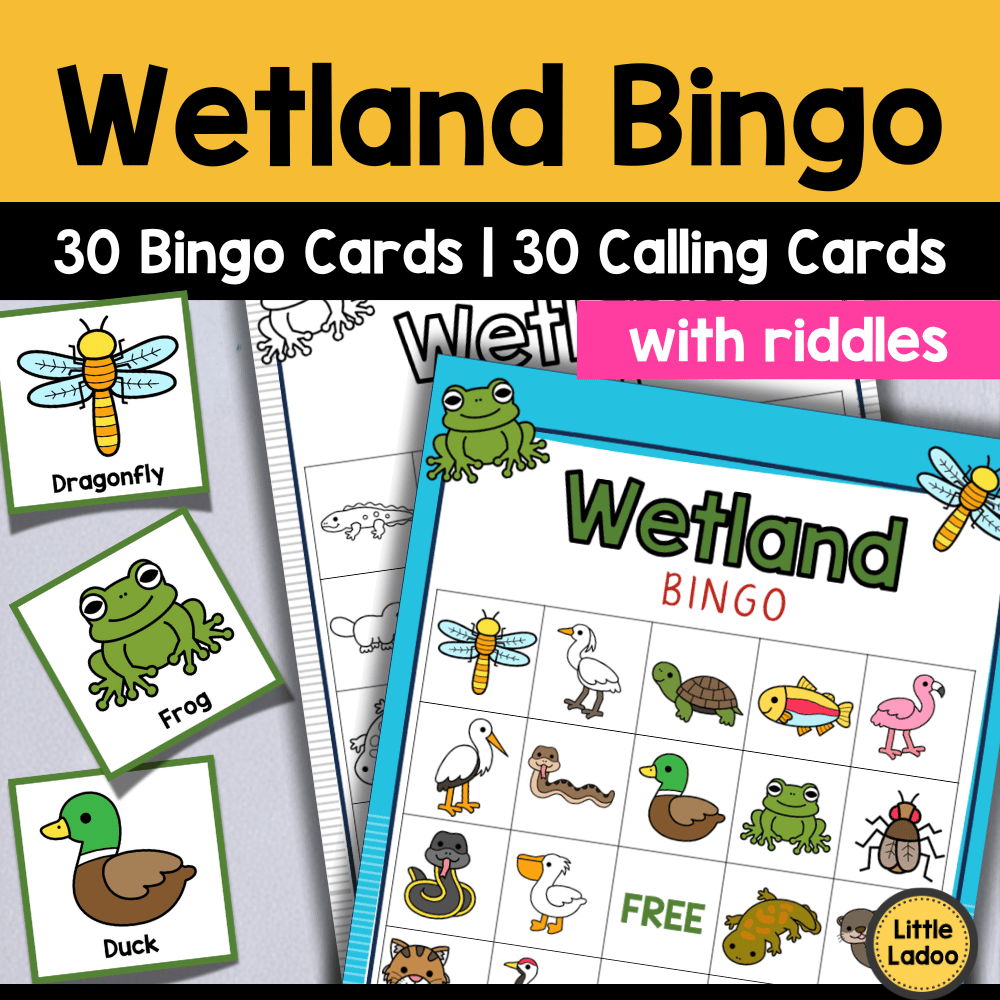 Wetland Bingo Printable – LittleLadoo