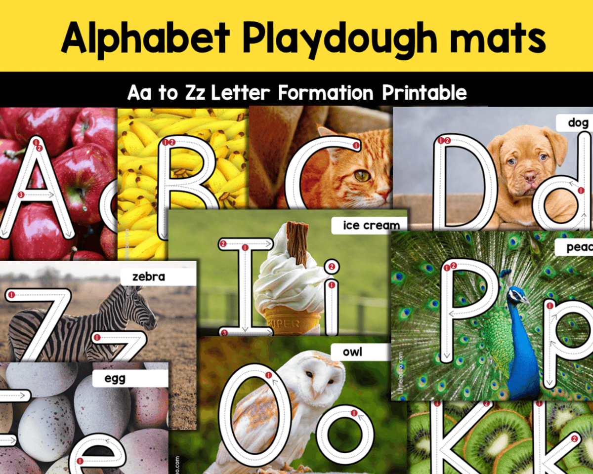 Alphabet Playdough Mats - Correct Letter Formation – LittleLadoo