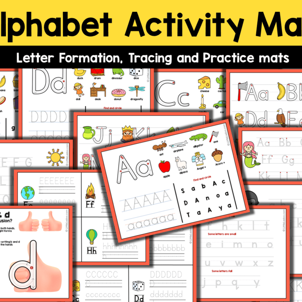 Alphabet Activity Mats {40+ Pages} – LittleLadoo