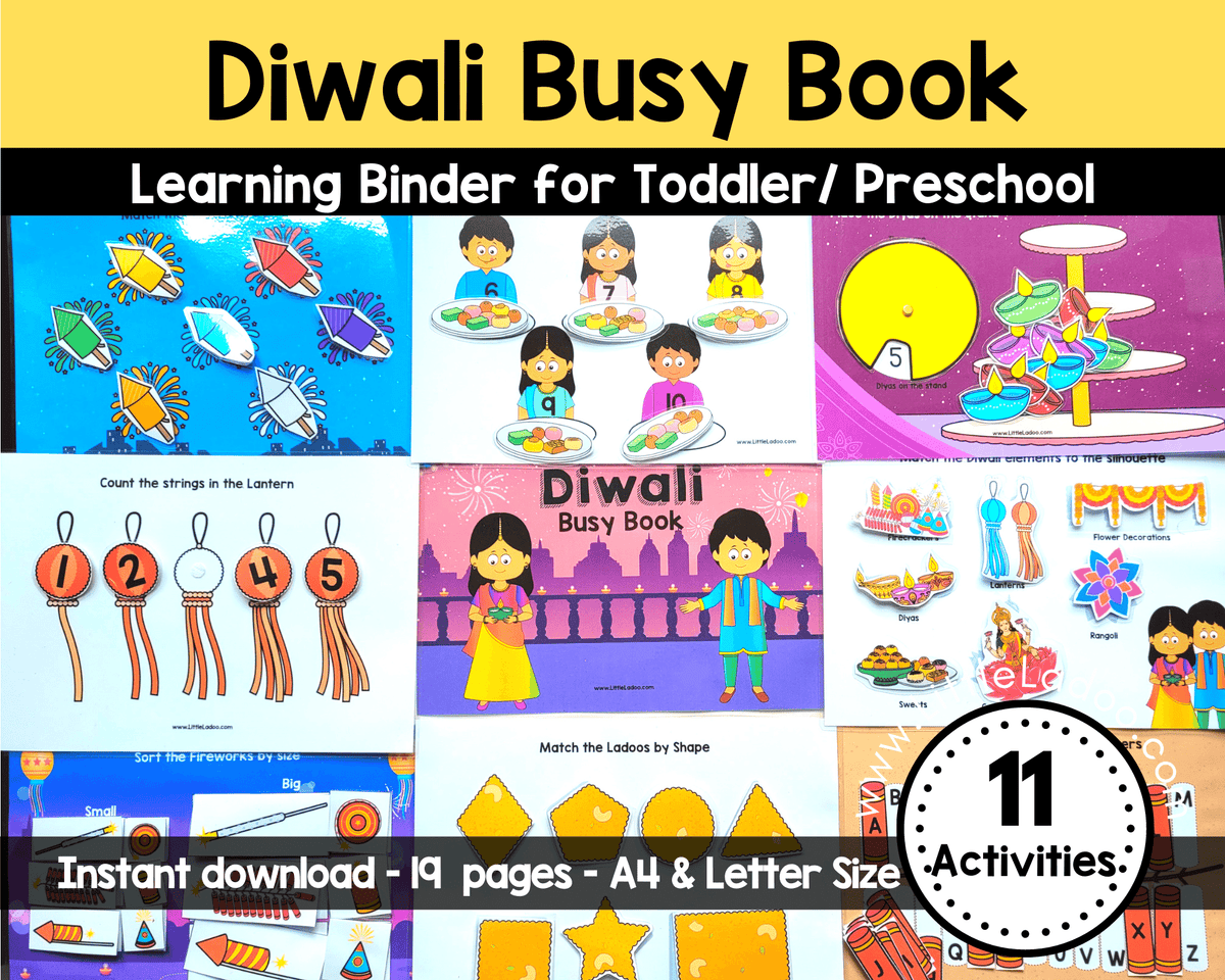 Diwali Busy Book {11 Activities } – LittleLadoo