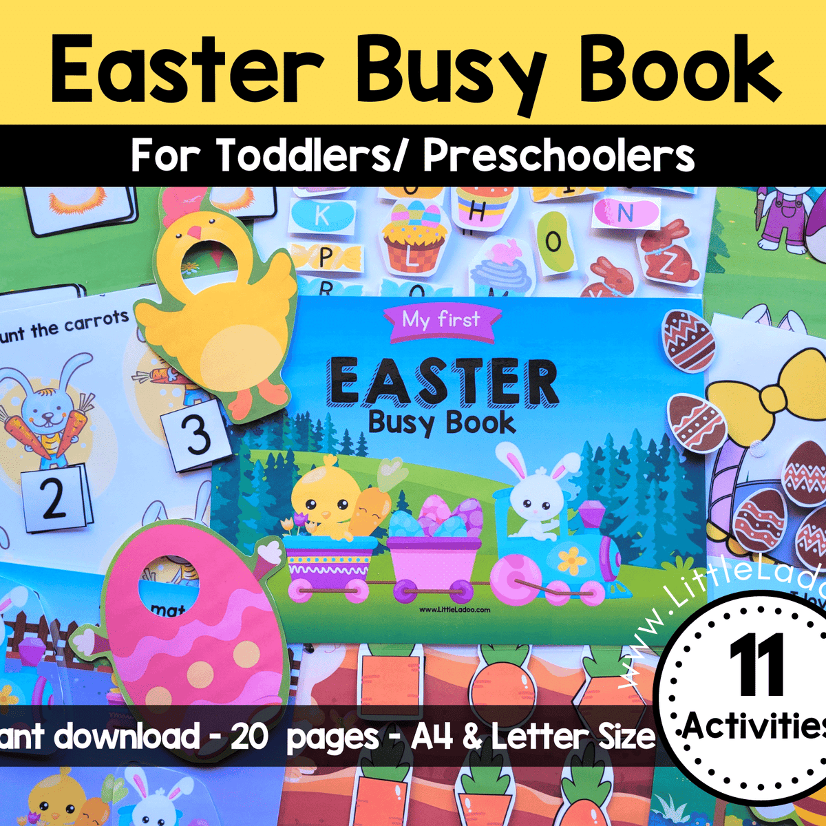 Easter Busy Book {11 Activities} – LittleLadoo