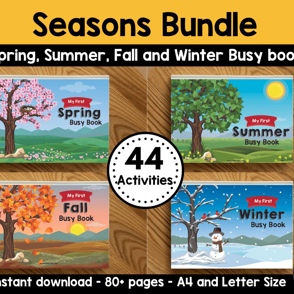 Seasons Busy Book Bundle { 44 Activities } – LittleLadoo