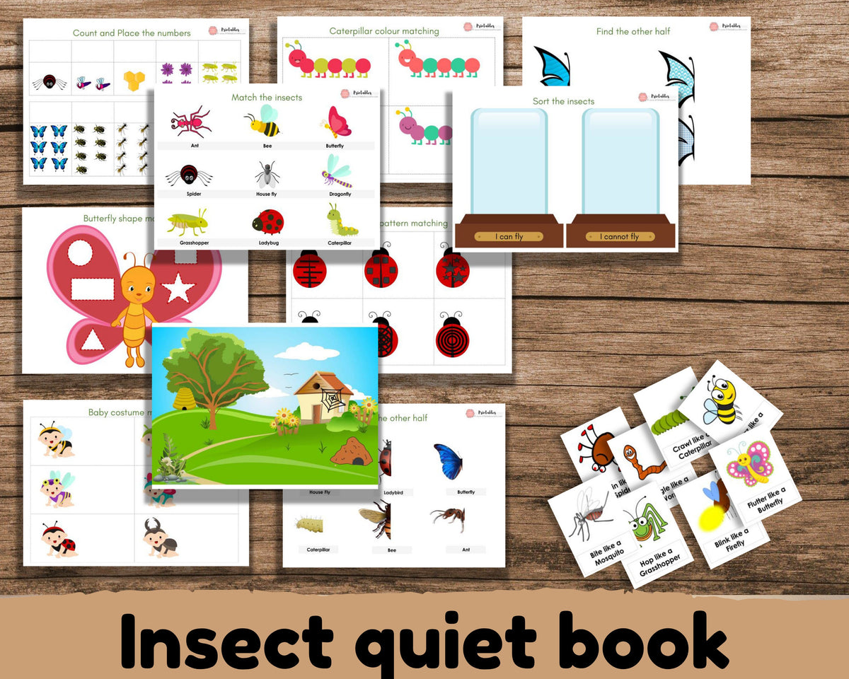 Insect Busy Book {10 activities} – LittleLadoo