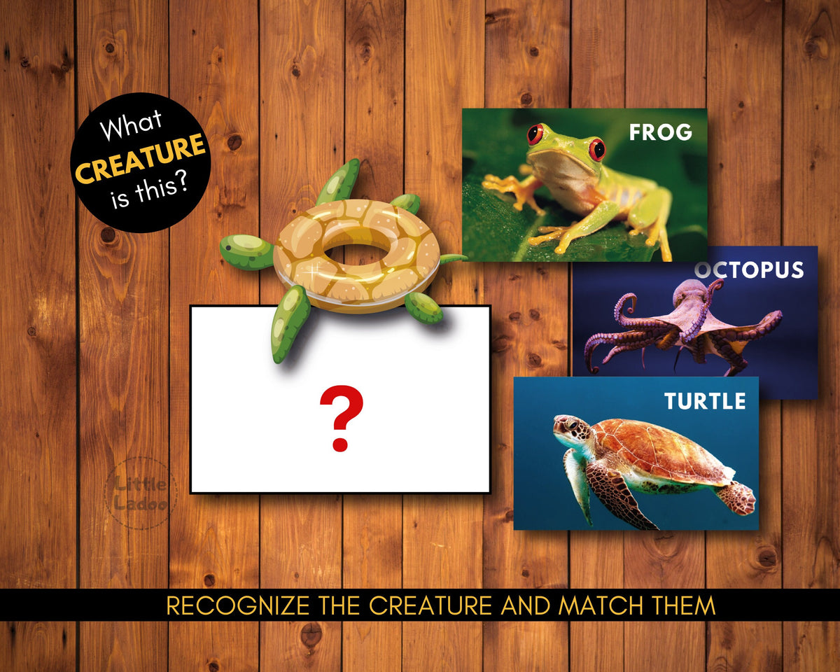 Animals Matching Game Printable – LittleLadoo