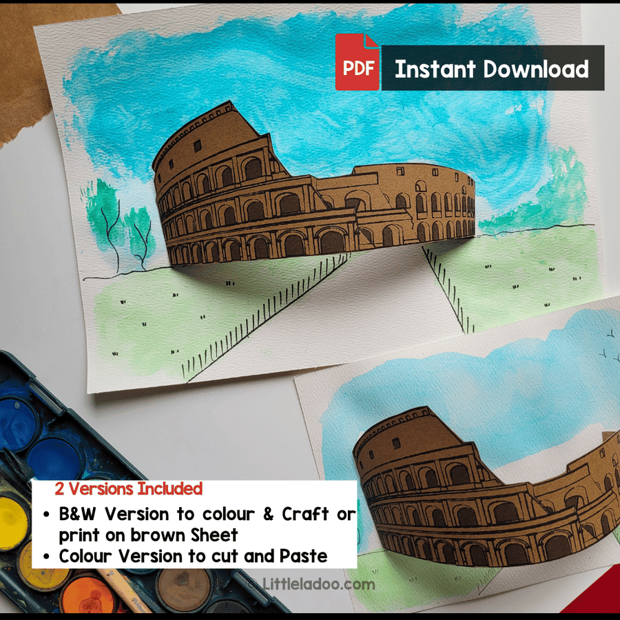 Colosseum Craft Printable – LittleLadoo
