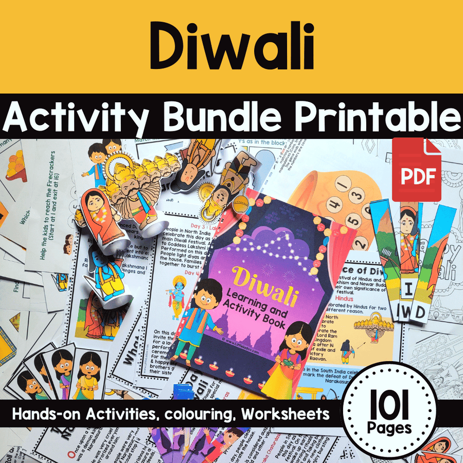 Diwali Activity Bundle Printable – LittleLadoo