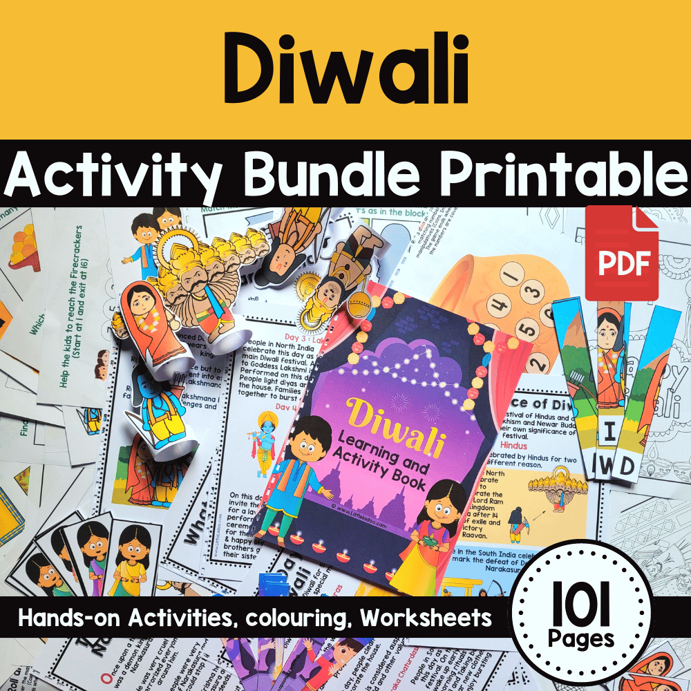 Diwali Activity Bundle Printable – LittleLadoo
