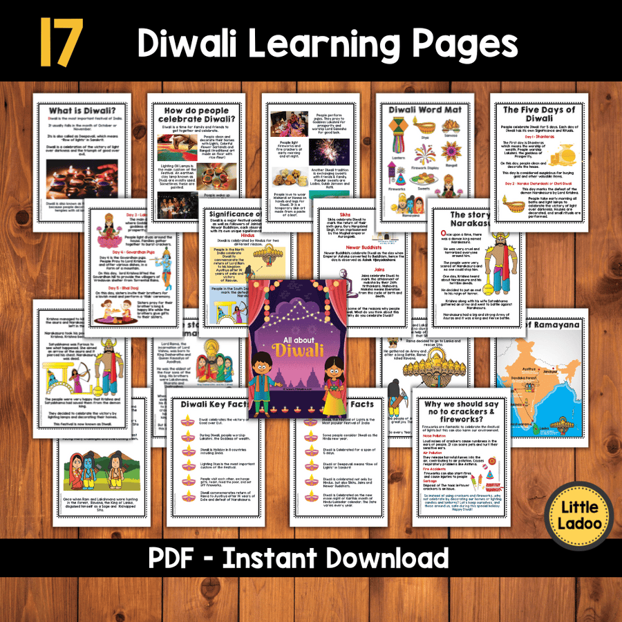 Diwali Activity Bundle Printable – LittleLadoo