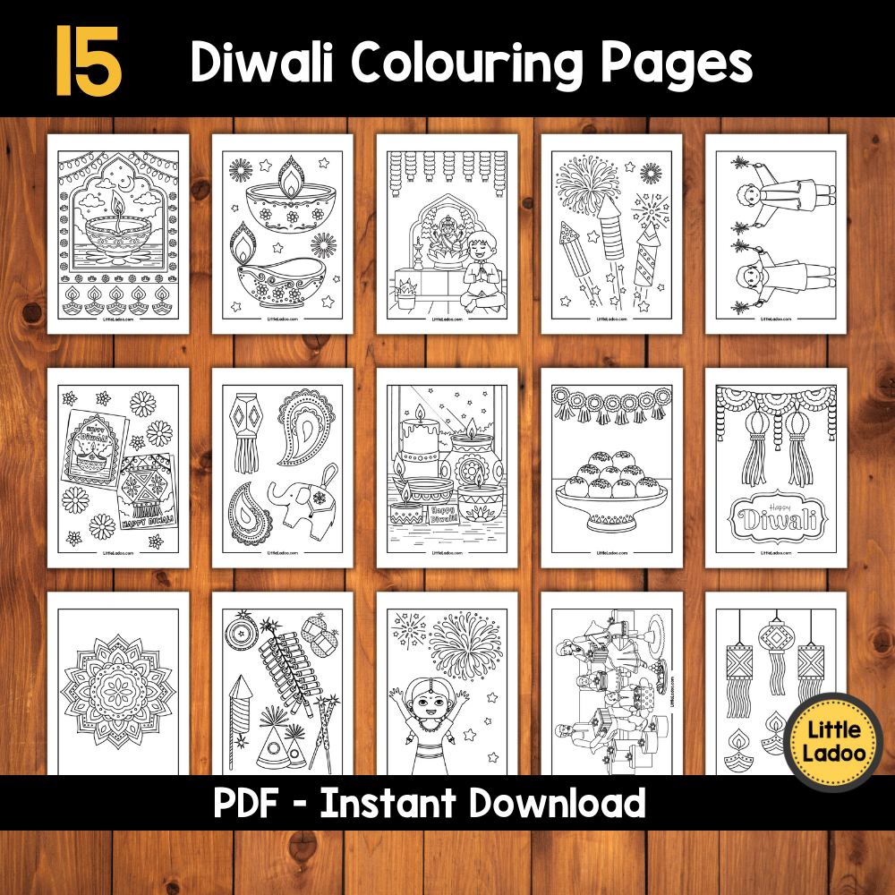Diwali Activity Bundle Printable – LittleLadoo