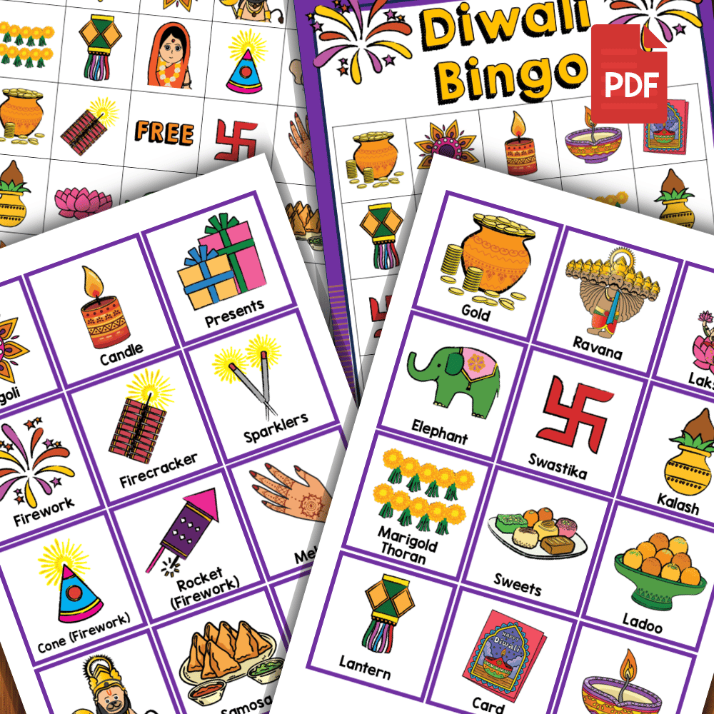 Diwali Bingo Printable - 30 Cards – LittleLadoo