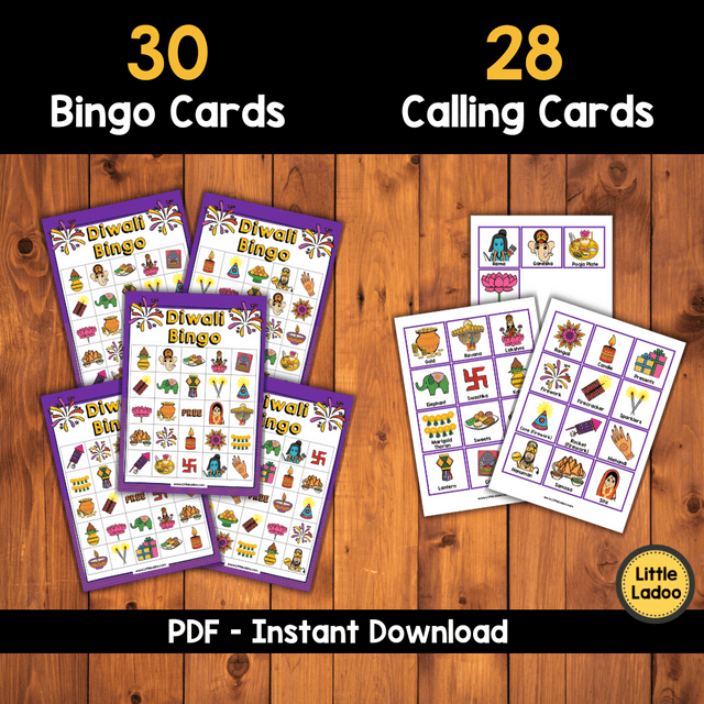 Diwali Bingo Printable - 30 Cards – LittleLadoo