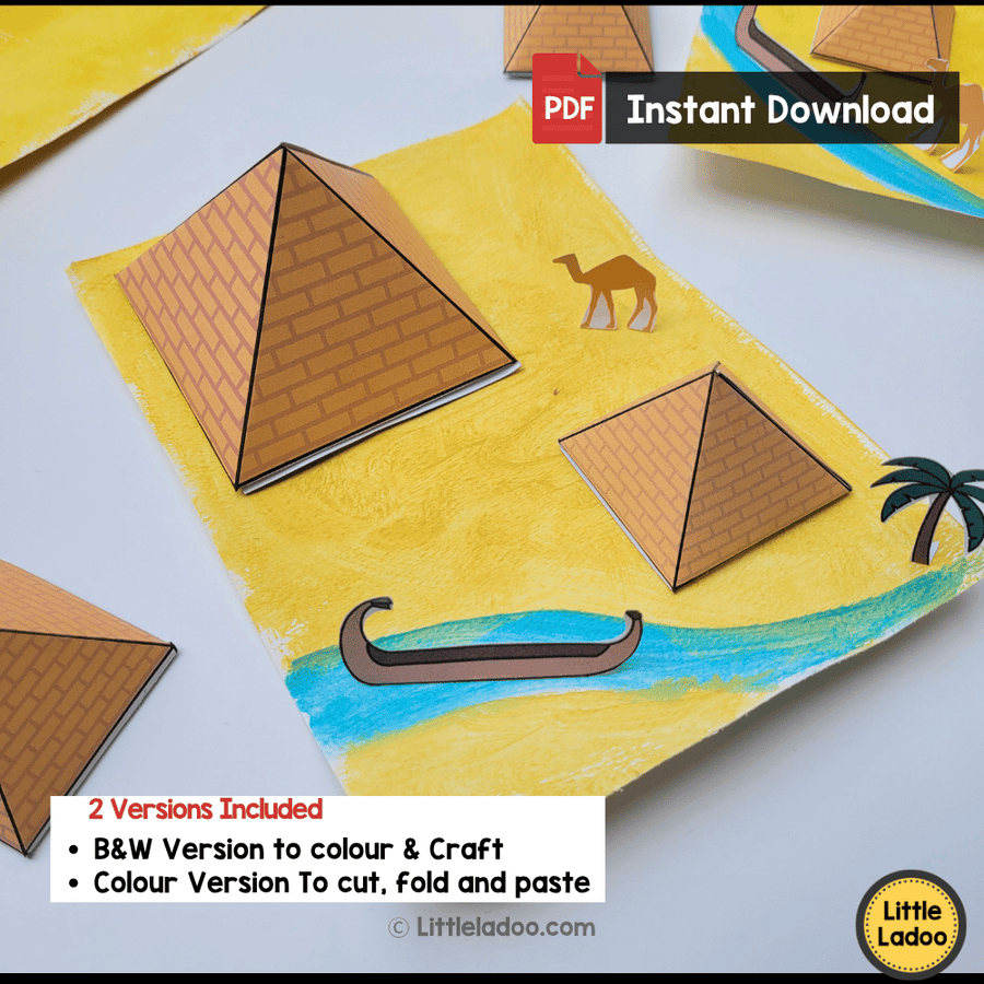 Egyptian Pyramid Craft – LittleLadoo