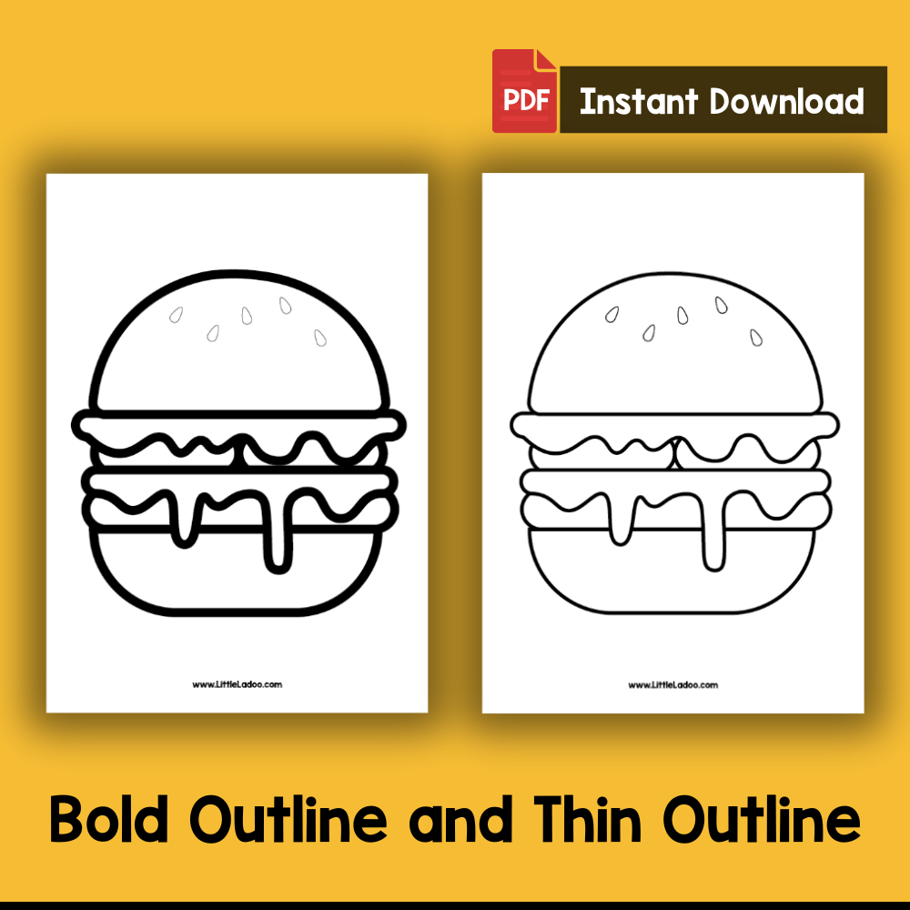 Food Template for Art and Craft Projects – LittleLadoo