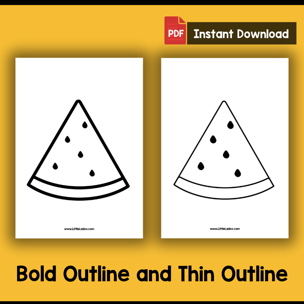 Fruit Template for Art and Craft Projects – LittleLadoo