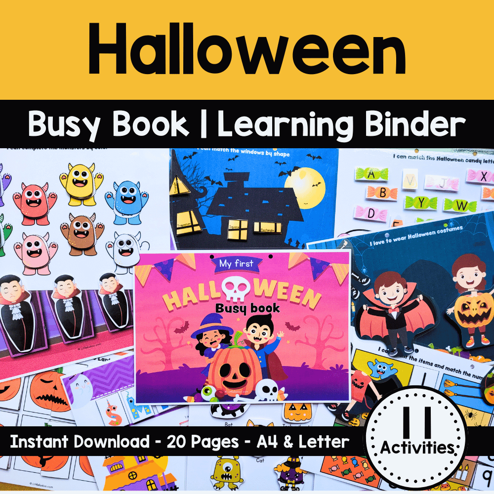 Halloween Busy Book {11 Activities} – LittleLadoo