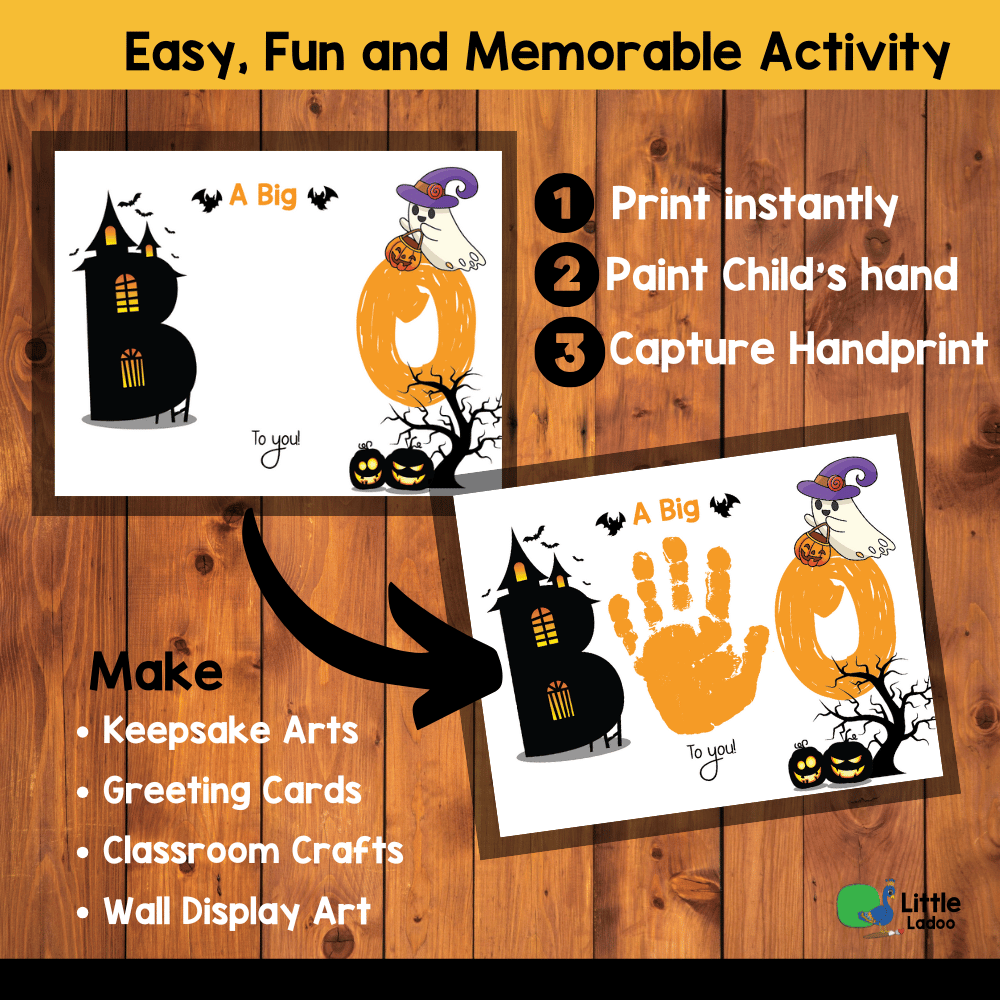 Fall Handprint Art Printable { 8 Designs } – LittleLadoo