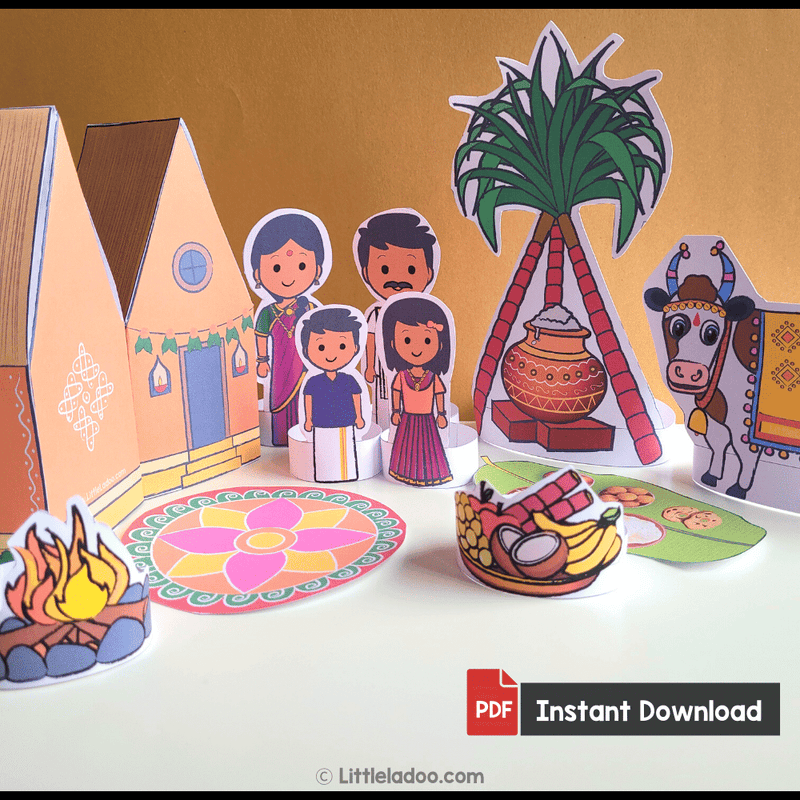 PONGAL PRINTABLES – LittleLadoo