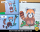Red panda Cut and Paste Craft Template – LittleLadoo