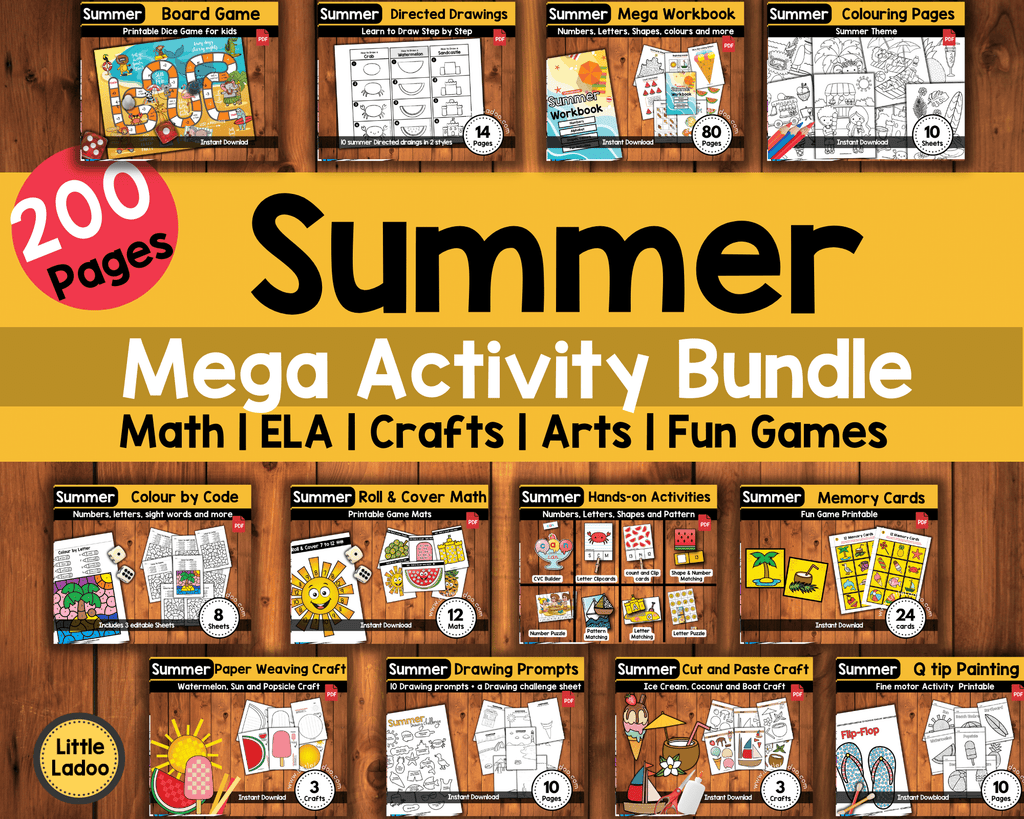 The Ultimate Summer Activity Bundle - Preschoolers and Kindergardeners ...