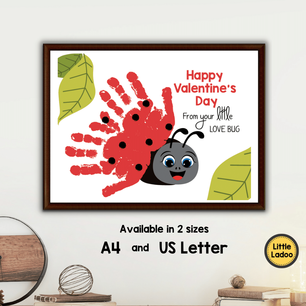 Valentine's Day Handprint Art Printable { 8 Designs } – LittleLadoo
