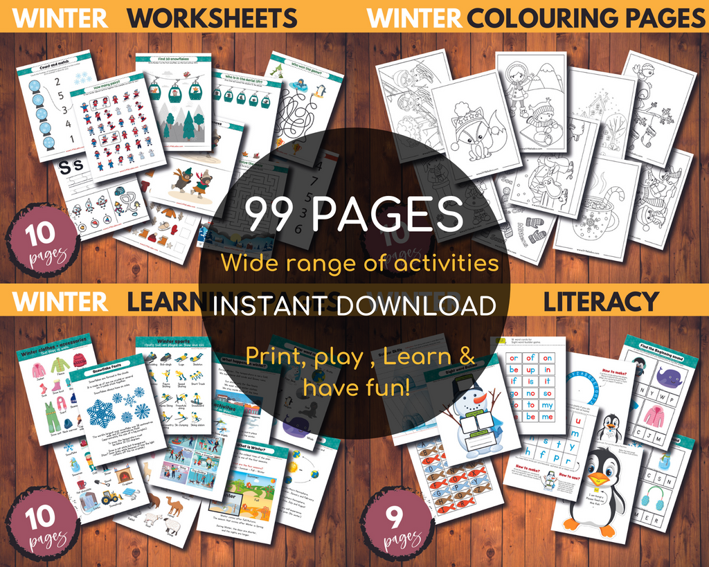 Winter Activity Pack {99 Pages} – LittleLadoo