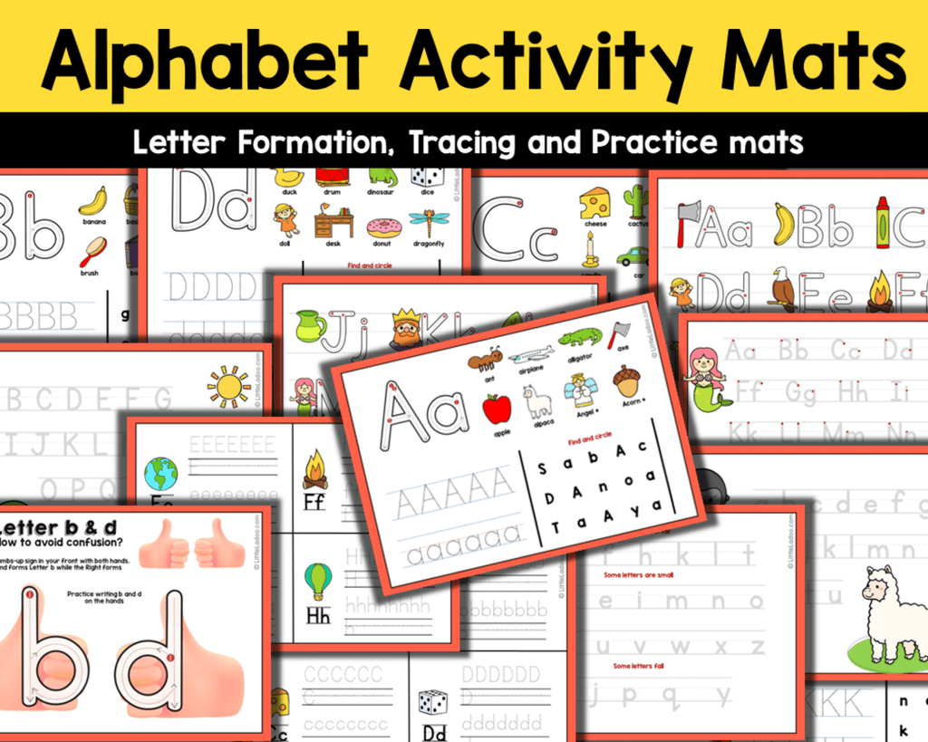 Alphabet Activity Mats {40+ Pages} – LittleLadoo