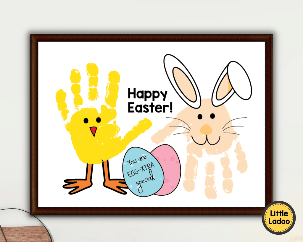 Easter Handprint Art Printable {8 Designs} – LittleLadoo