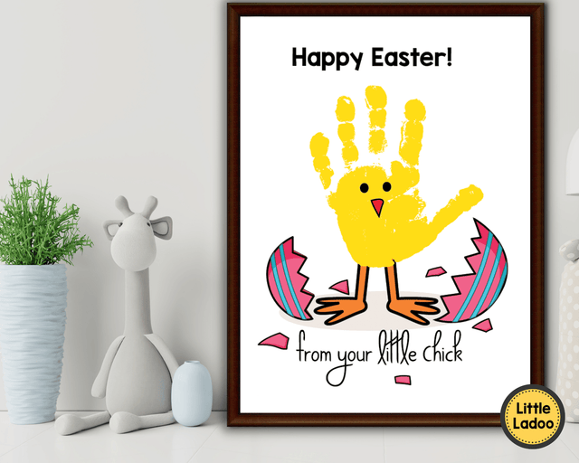 Easter Handprint Art Printable {8 Designs} – LittleLadoo