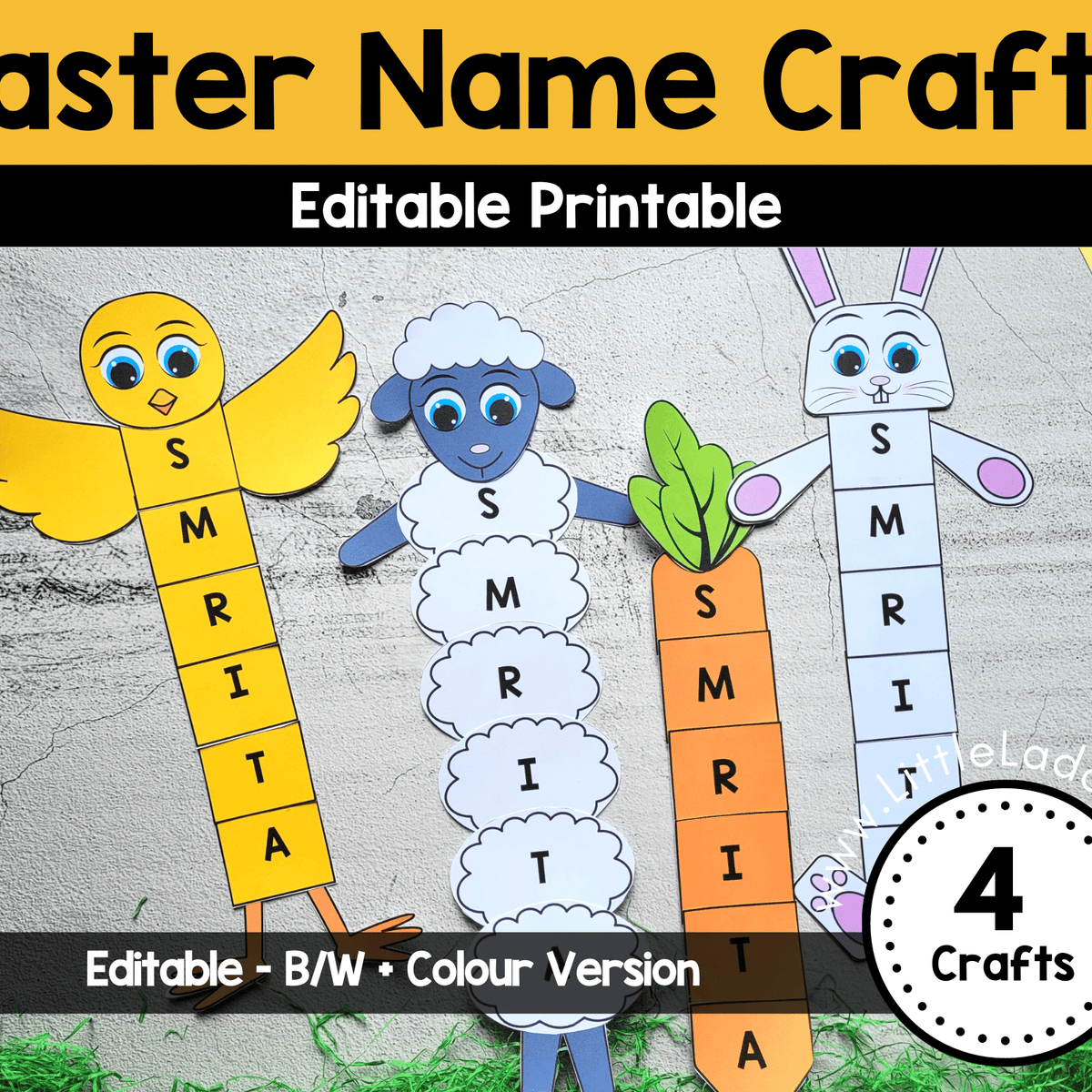 Easter Name Crafts – LittleLadoo