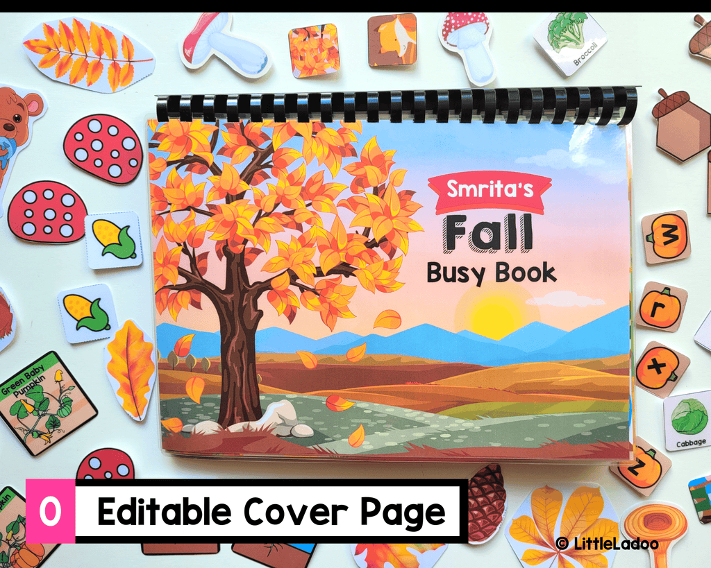 Fall Busy Book Printable {11 Activities} – LittleLadoo