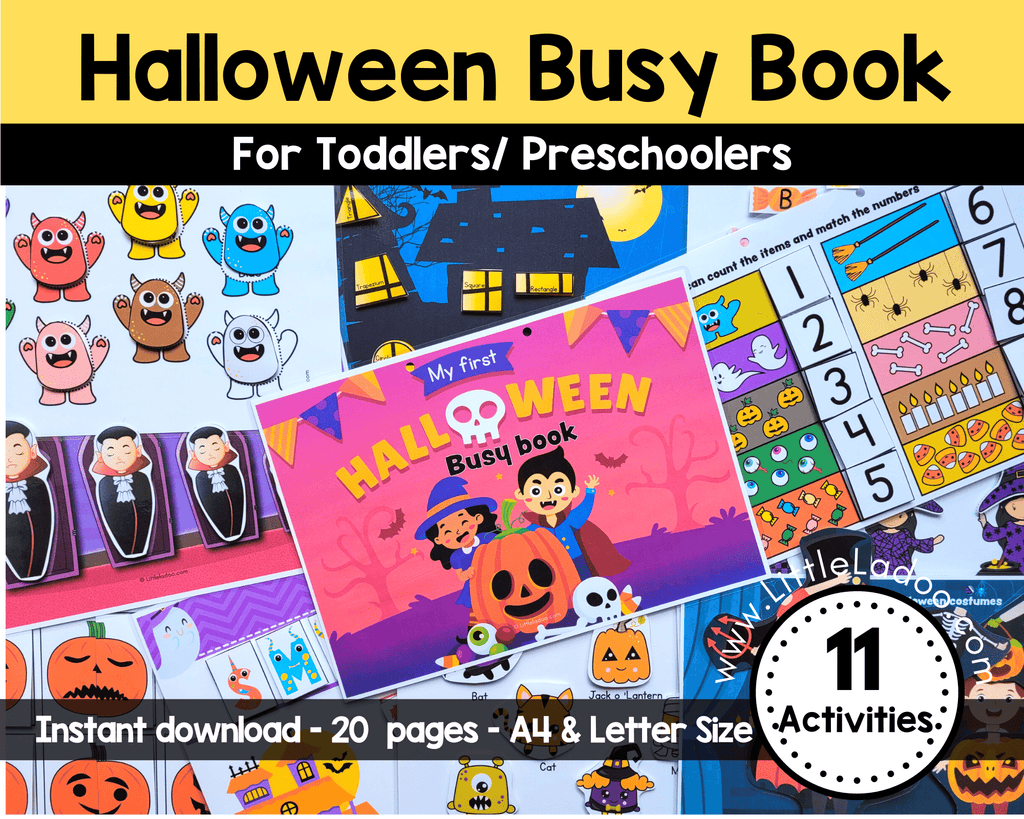Halloween Busy Book {11 Activities} – LittleLadoo