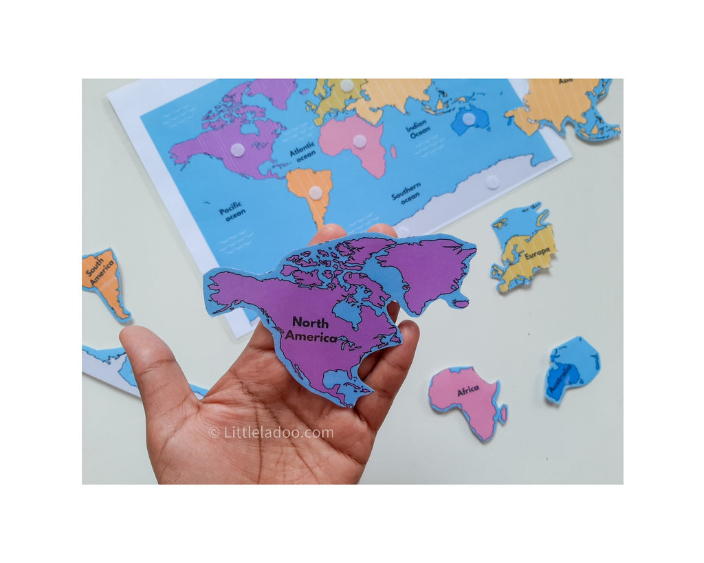 Continents of the World Printable {13 Pages} – LittleLadoo