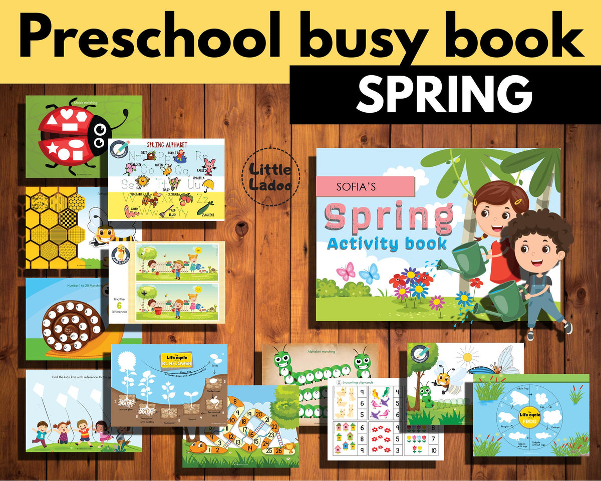 The Mega Spring Activity Book – LittleLadoo