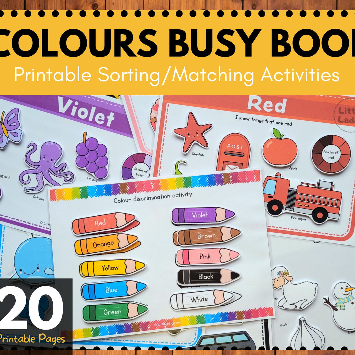 Colours Busy Book {11 activities} – LittleLadoo